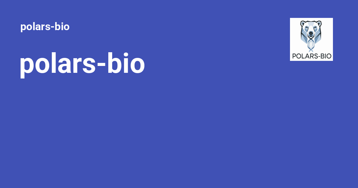 polars-bio - polars-bio